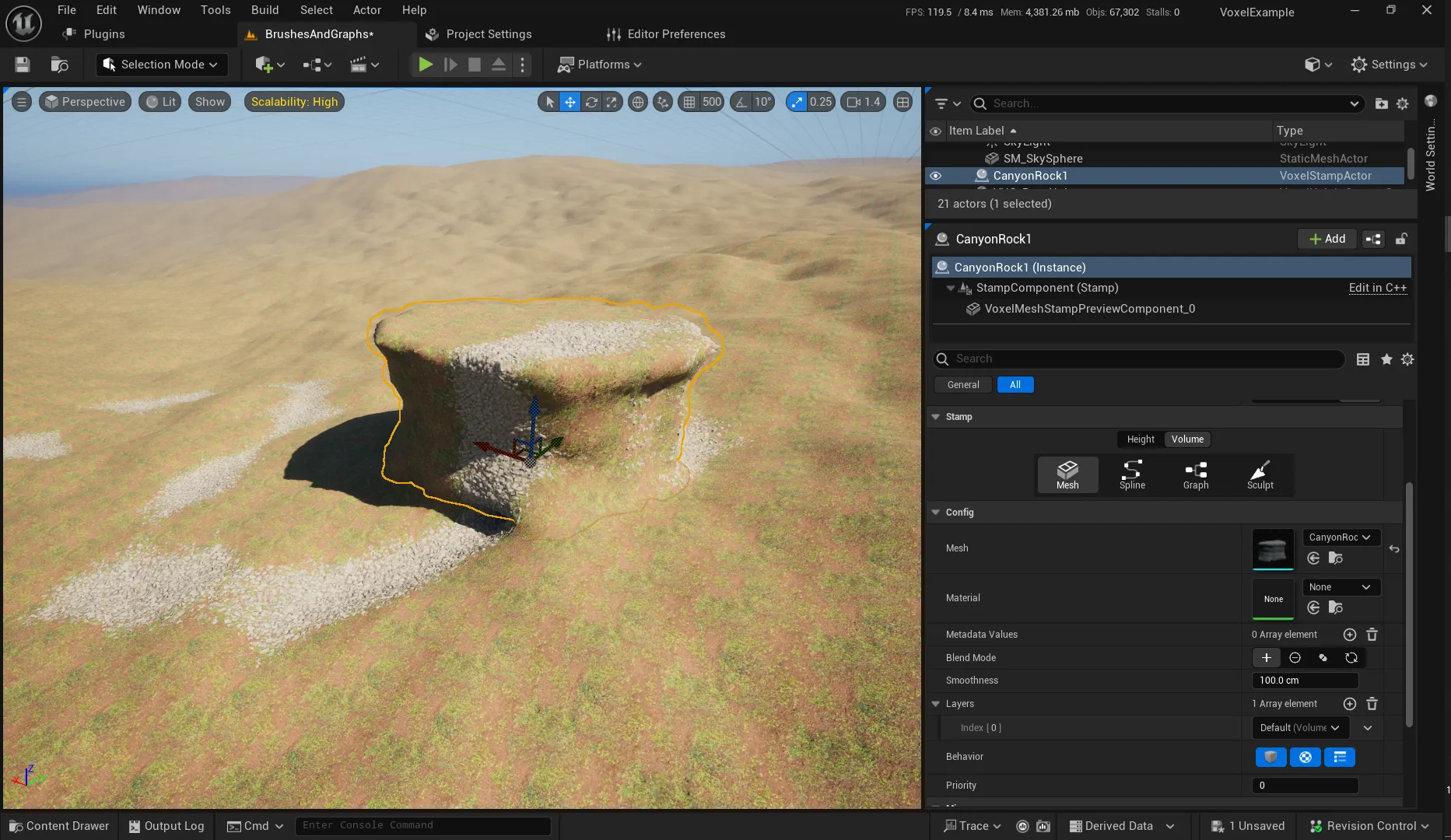 Stamp Types | Voxel Plugin